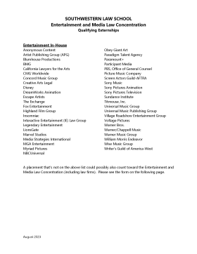Concentrations & Customizations | Southwestern Law School